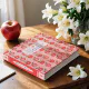 Cute Red Apple Pattern School Teacher's Planner 3 Ring Binder | Zazzle