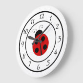 Cute Red Ladybug Clock | Zazzle