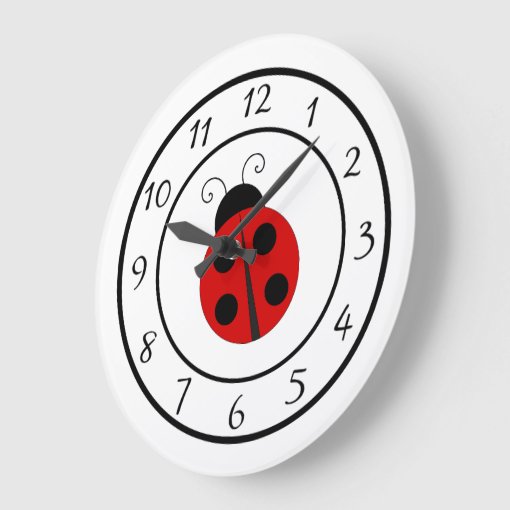 Cute Red Ladybug Clock | Zazzle