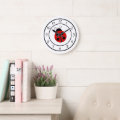 Cute Red Ladybug Clock | Zazzle