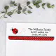 Cute Red Ladybug Polka Dot Return Address Label | Zazzle