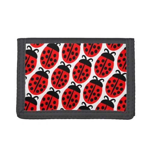 Cute Red Ladybug Trifold Wallet | Zazzle