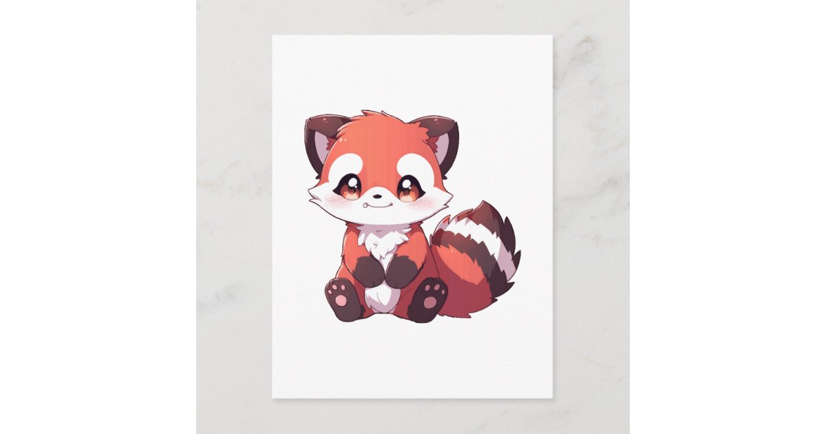 cute red panda enclosure card | Zazzle