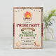 Cute red plaid smore bonfire party invitation | Zazzle