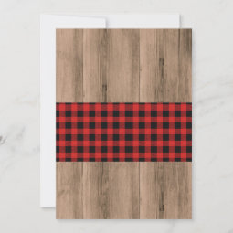 Cute red plaid smore bonfire party invitation | Zazzle
