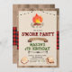 Cute red plaid smore bonfire party invitation | Zazzle