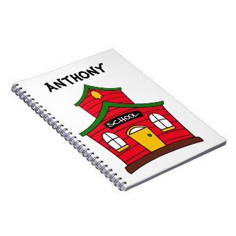 Cute Red School House Notebook | Zazzle