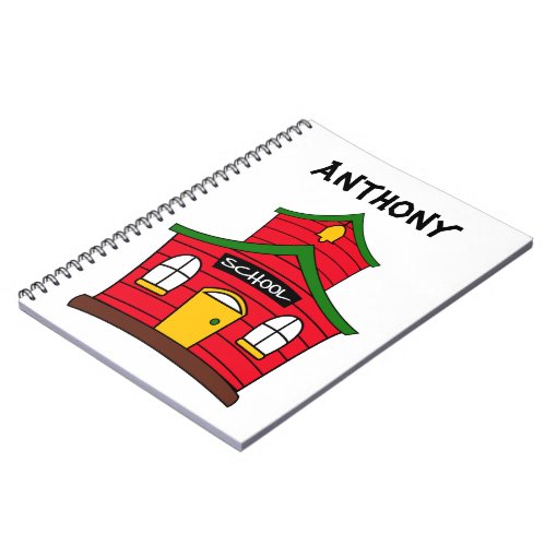 Cute Red School House Notebook | Zazzle