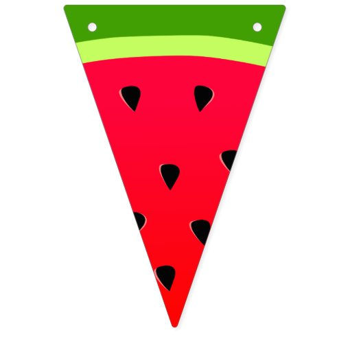 Cute Red Watermelon Party Bunting Flags | Zazzle