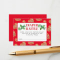 Cute Red White Slice Slice Baby Diaper Raffle Enclosure Card | Zazzle