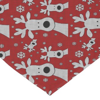 Cute Reindeer Short Table Runner | Zazzle