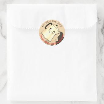 Cute retro coffee pot from the kitchen of sticker | Zazzle
