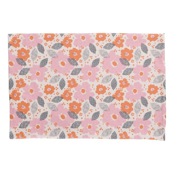 Cute Retro Floral Pattern Fabric | Zazzle