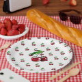 Cute Retro Like Cherry Party Paper Plates | Zazzle