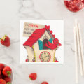 Cute retro vintage cuckoo clock party napkins | Zazzle