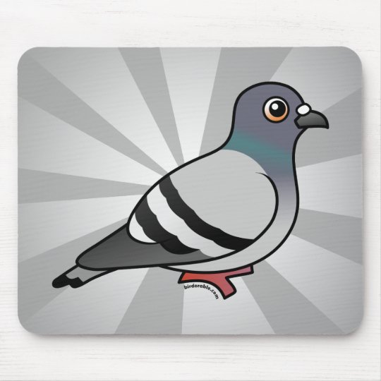 Cute Rock Pigeon Mouse Pad | Zazzle.com