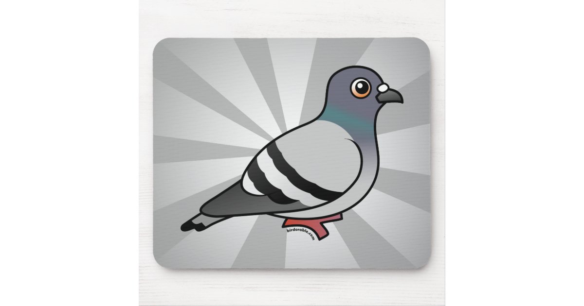 Cute Rock Pigeon Mouse Pad | Zazzle
