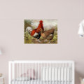Cute rooster and chicken Country kitchen Poster | Zazzle