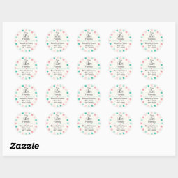 Cute Round Labels (sweet) | Zazzle