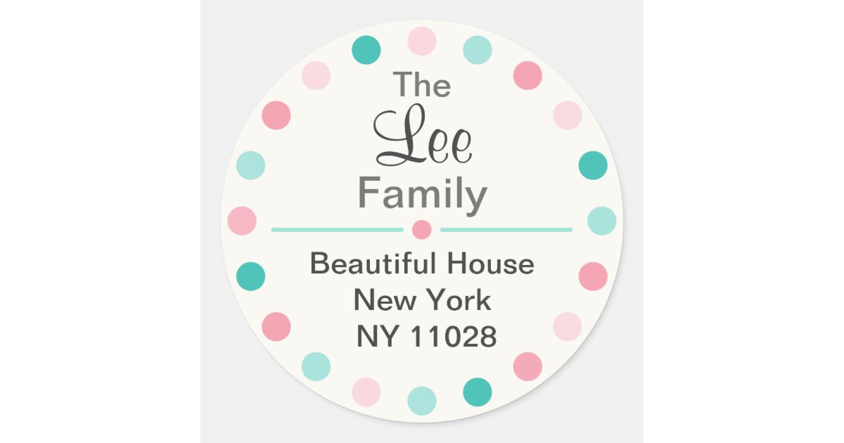 Cute Round Labels (sweet) | Zazzle