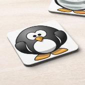 Cute Round Penguin Designs Coaster | Zazzle