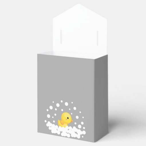 Cute Rubber Duck Baby Shower Favor Box | Zazzle