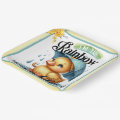 Cute Rubber Duck Baby Shower Paper Plates | Zazzle