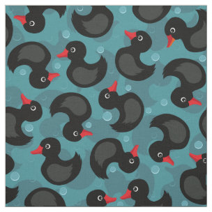 Cute rubber duck pattern fabric | Zazzle.com