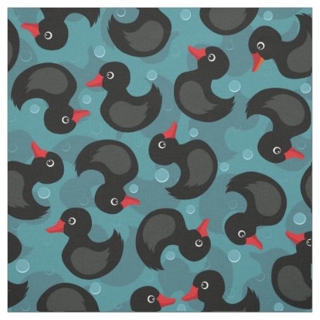 Cute rubber duck pattern fabric | Zazzle.com