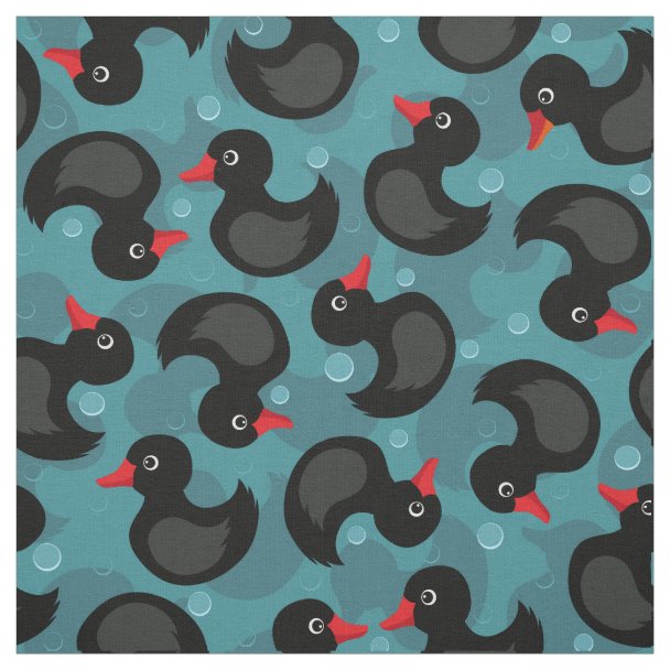 Cute Rubber Duck Pattern Fabric