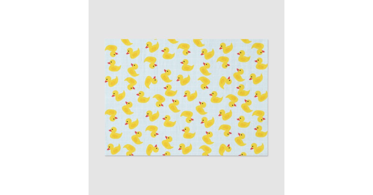 Cute Rubber Ducky Tissue Paper | Zazzle