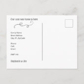 Cute Rustic Cottage Downsizing Address Change Announcement Postcard ...
