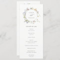 Cute Rustic Meadow Floral Wreath Wedding Program | Zazzle
