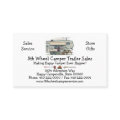 Cute RV Vintage Fifth Wheel Camper Travel Trailer Business Card | Zazzle