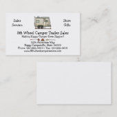 Cute RV Vintage Toy Hauler Camper Travel Trailer Business Card | Zazzle