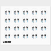 Cute Sad Crying Face Emoji Classic Round Sticker | Zazzle