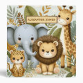 Cute Safari Animals Jungle Baby Photo Album 3 Ring Binder | Zazzle