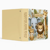 Cute Safari Animals Jungle Baby Photo Album 3 Ring Binder | Zazzle