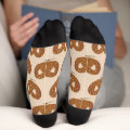 Cute Salted Pretzel Food Socks | Zazzle