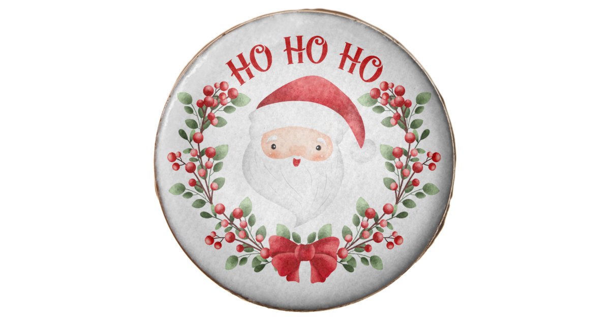 Cute Santa Claus Christmas Chocolate Covered Oreo | Zazzle