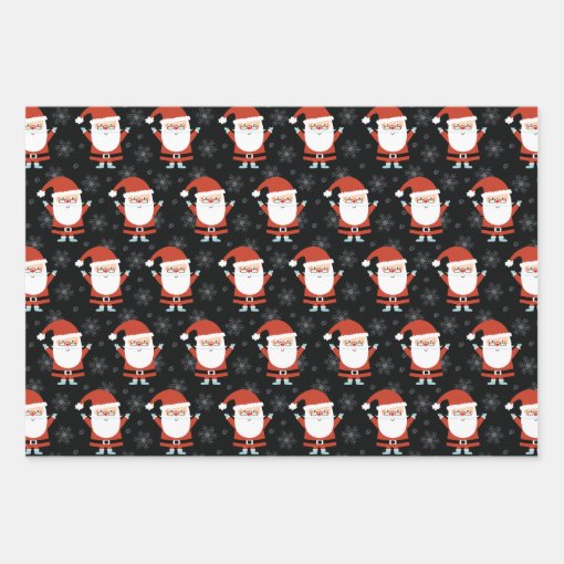 Cute Santa Claus Christmas Wrapping Paper Sheets | Zazzle