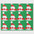 Cute Santa Face Wrapping Paper | Zazzle