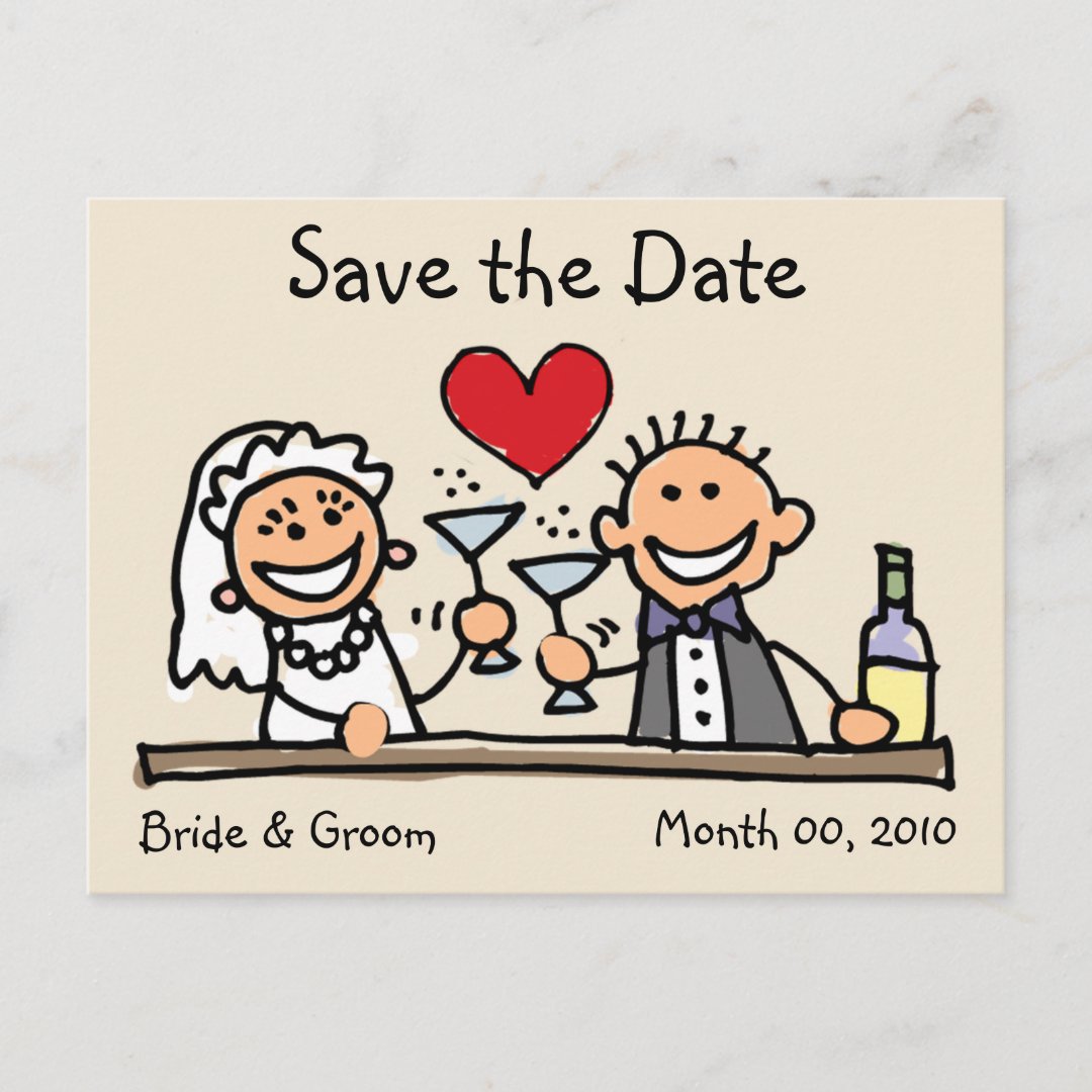 Cute Save the Date Postcards | Zazzle