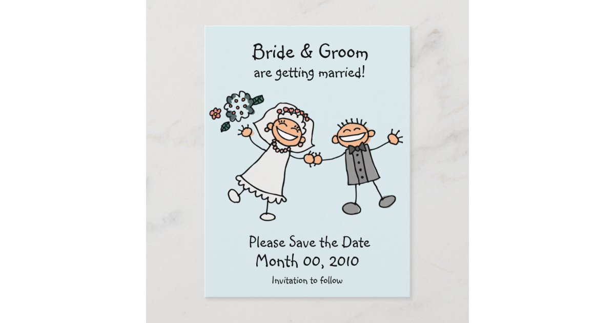 Cute Save the Date Postcards | Zazzle
