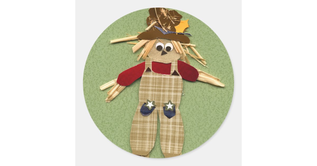 Cute Scarecrow Stickers | Zazzle