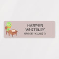 Cute School Bookworm Kids Name Kids' Labels | Zazzle