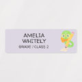 Cute School Bookworm Kids Name Kids' Labels | Zazzle