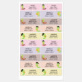 Cute School Bookworm Kids Name Kids' Labels | Zazzle