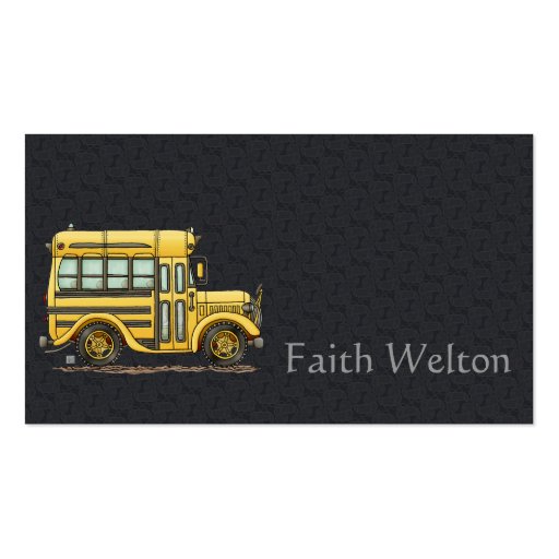 Cute School Bus Business Card Templates | Zazzle