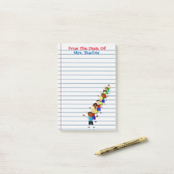 Cute School Kids Teacher Post-its Notes | Zazzle